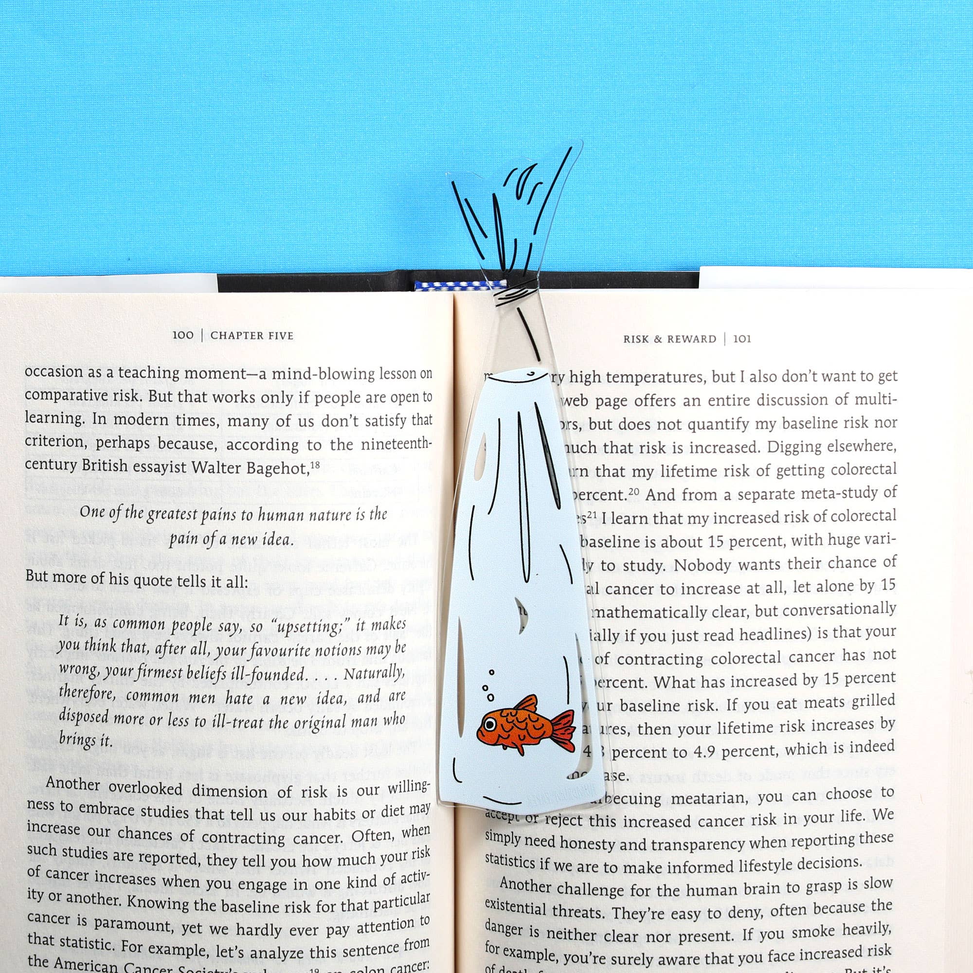 GOLDFISH IN A BAG BOOKMARK – Interwoven